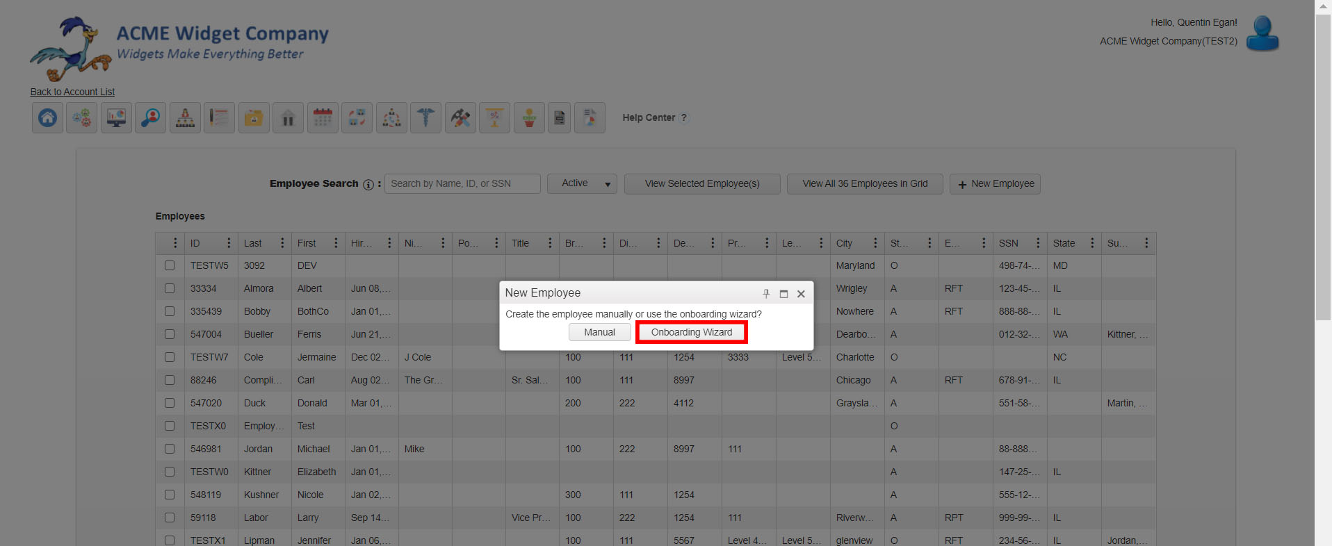 Onboarding: Adding a New Employee – Help Center