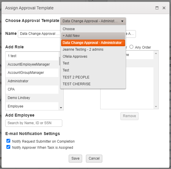 Requiring Change Approvals With Approval Templates – Help Center